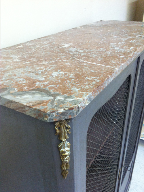 ID4246 Antique French Louis XVI Display Cupboard