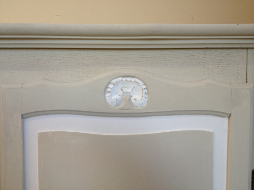 IF3553 PETITE DOUBLE DOOR FRENCH PROVENCAL STYLE ARMOIRE